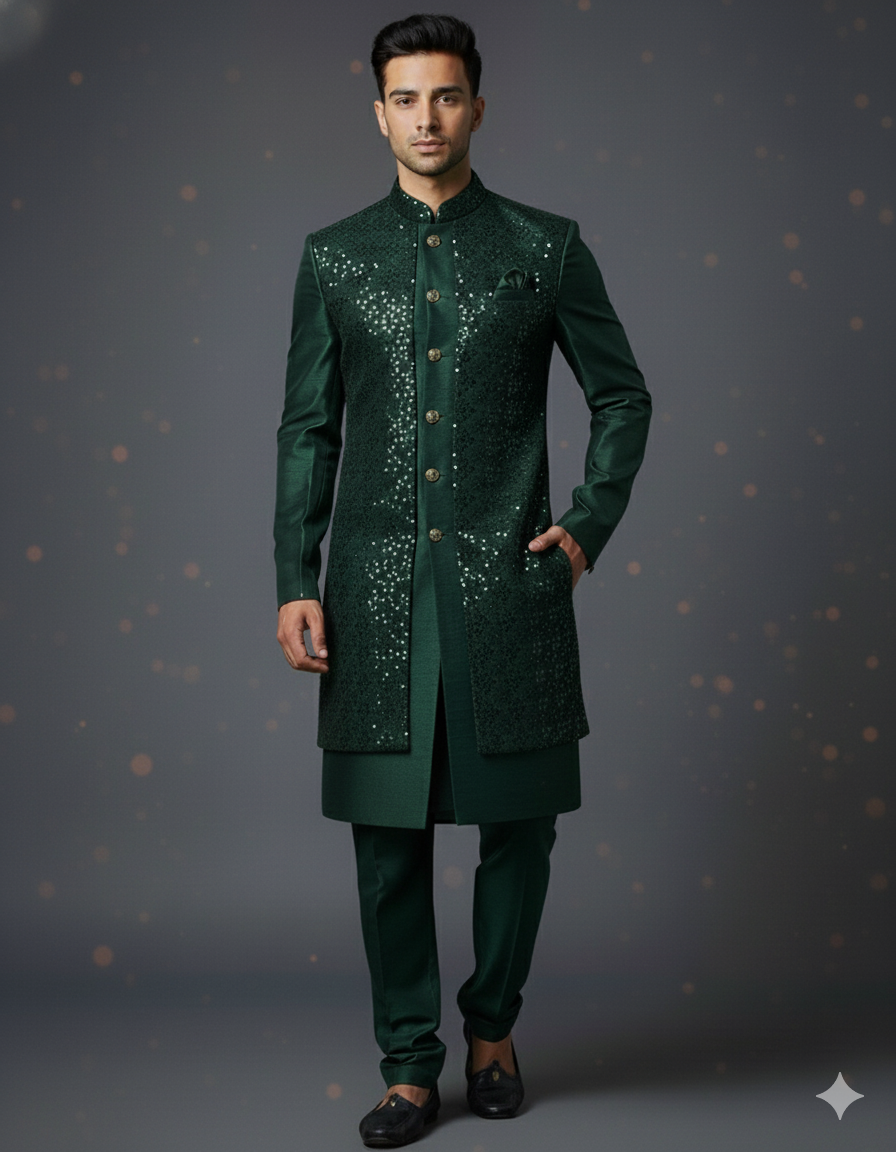🌟 Men's Premium Designer Indo-Western Set 🌟 – Kanal Collections